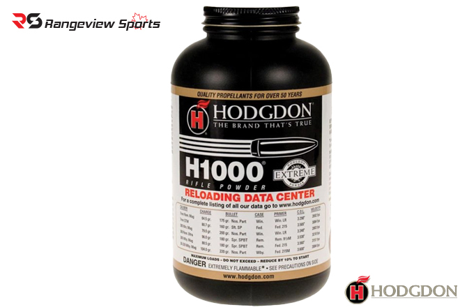 Hodgdon H1000 Smokeless Powder - 1LB/Bottle - Rangeview Sports Canada