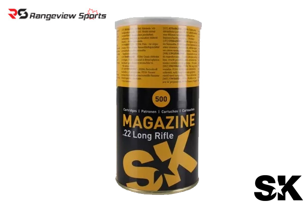 SK Magazine 22 LR Rimfire Ammo, 40Gr LRN - 500Rds Tin Pack | Rangeview ...