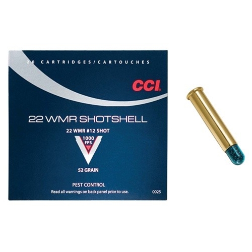 CCI Shotshell 22 WMR Rimfire Ammo 52 Gr #12 Shot - 20 Rds*Cannot ship ...