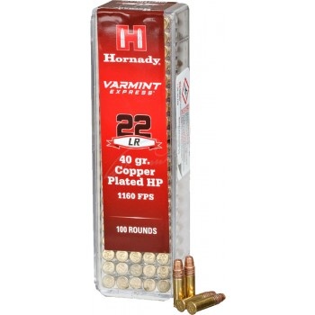 Hornady Varmint Express 22 LR Rimfire Ammo, 40Gr CPHP - 100Rds*Cannot ...
