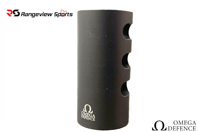Omega Defence 9mm Muzzle Brake 1/2x28 - Rangeview Sports Canada