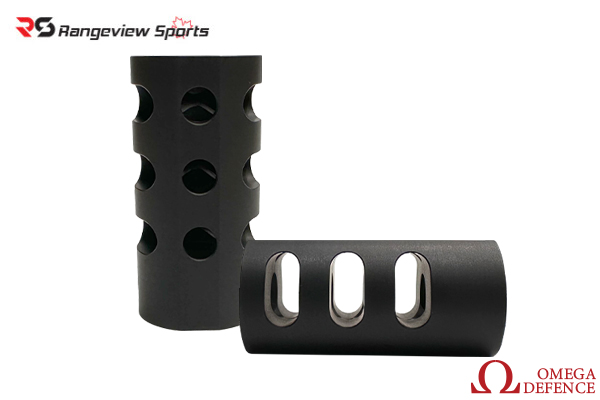 Omega Defence 9mm Muzzle Brake 1/2x28 | Rangeview Sports Canada