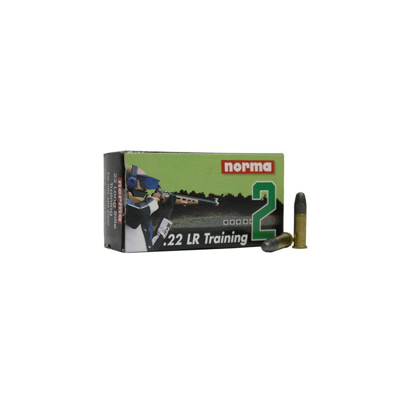 Norma Training 22 LR Rimfire Ammo, 40Gr LRN - 50Rds*Cannot ship outside ...