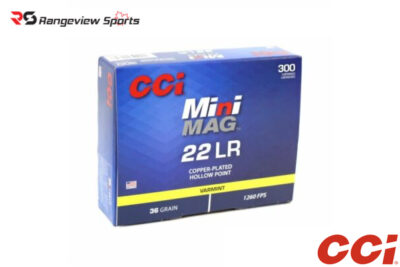 CCI Mini Mag 22 LR Rimfire Ammo, 36Gr CPHP - 300Rds | Rangeview Sports ...