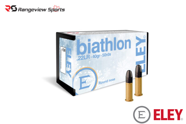Eley Biathlon Club 22 LR Rimfire Ammo, 40Gr RN - 50Rds | Rangeview ...